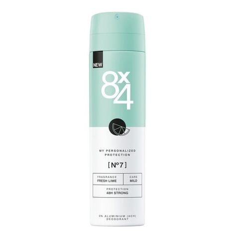 8x4 Deodorant Spray N°7 Fresh Lime - 150 Ml - Buy United States ...