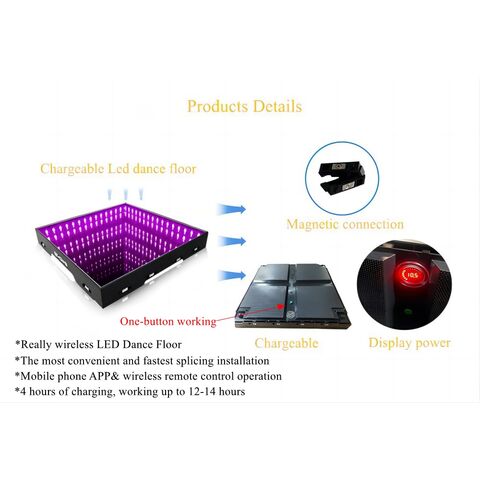 Newest Chargeable Light Up Dance Floor Magnetic Disco Dance Floor ...