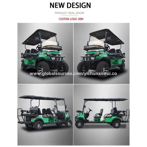 Electric Off-road Golf Cart Powerful Endurance 6 Seat Club Cart 6 Seat ...