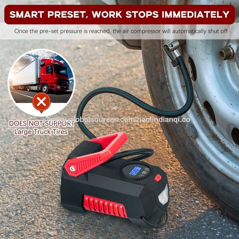 Dc 12v Tire Inflator For Vehicle Tyre Inflator Air Pump With Led Light ...