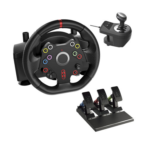 V23 Gs-sh Ph3 Steering Wheel With Pedals And Gear Shifter For Pc, Xbx ...
