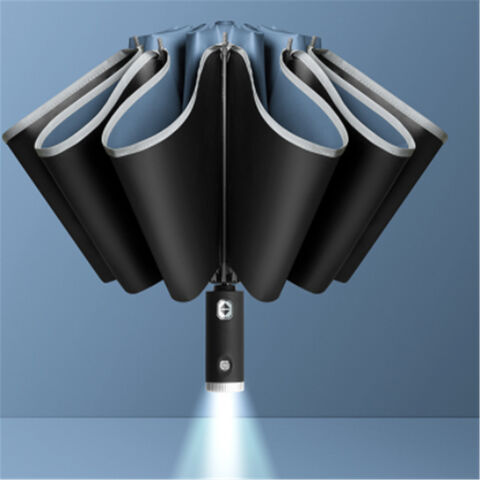 Bulk Buy China Wholesale 23 Inch Invert 3 Folded Flashlight Umbrella ...