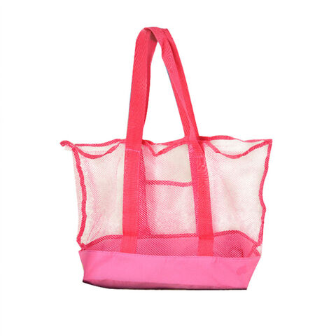 Buy China Wholesale Customized Mesh Beach Bag With Cooler Bottom ...