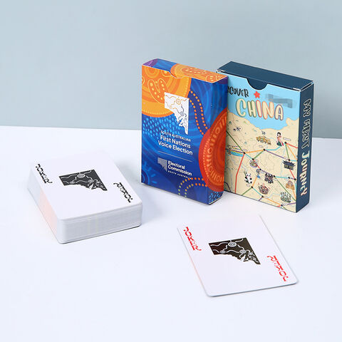 Promotional Paper Playing Cards Customized Logo Paper Card Game Playing ...