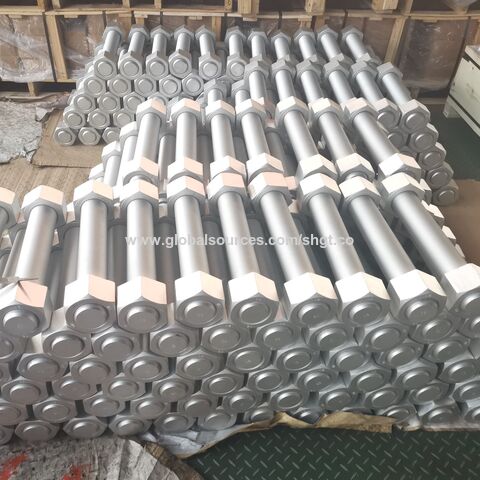 High Quality Ceramic Fluropolymer A193 B7 B16 Stud Bolt Yellow Zinc ...