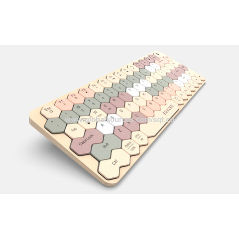 Sqt Sk-674btc Hexagon Scissor Keycaps Rechargeable Slim Bluetooth ...