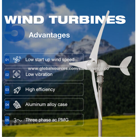 Hot Sell 1kw 12v 24v Wind Turbine Price Small Wind Turbine Generator ...