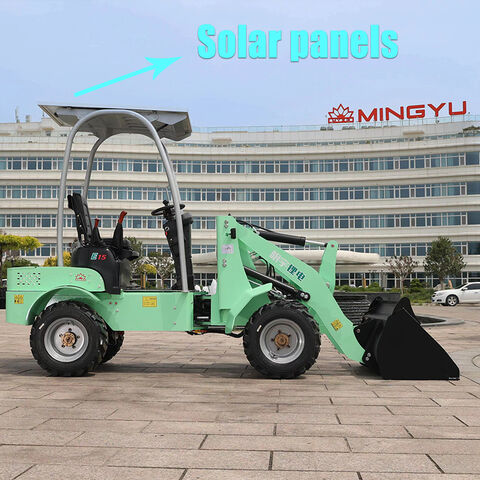 Myzg Mini Electric Wheel Loader Battery Loader Self Loading Mini Loader ...