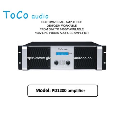 Customizable Professional Power Amplifier With Lcd Display, Mature ...
