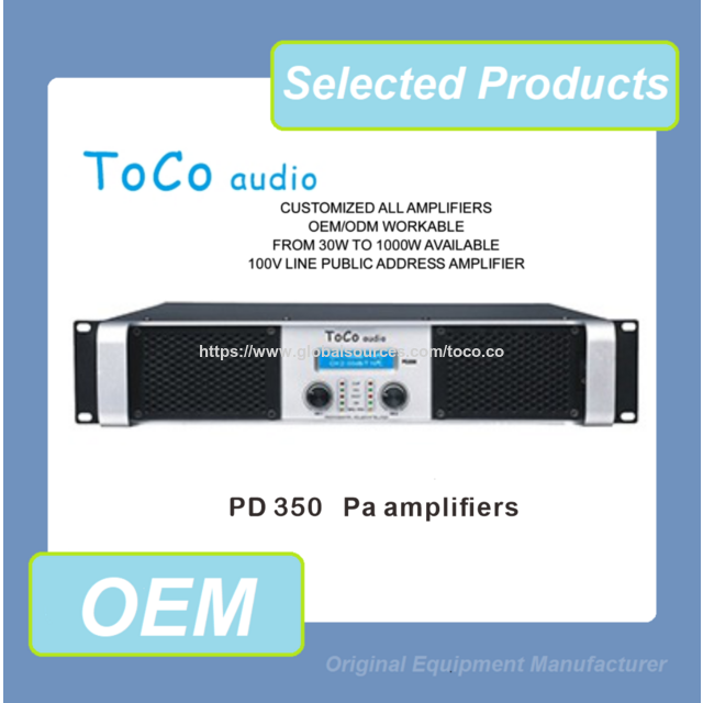 Customizable Professional Power Amplifier With Lcd Display, Mature ...