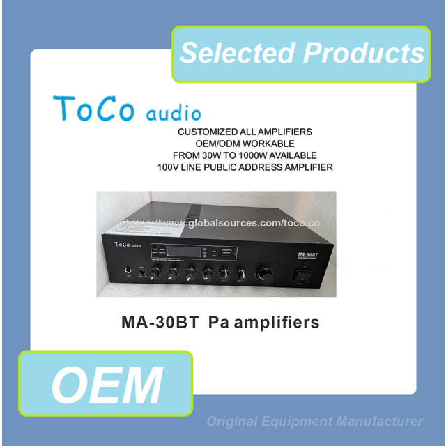 Bulk Buy China Wholesale Customizable Public Address Amplifier With 100 ...