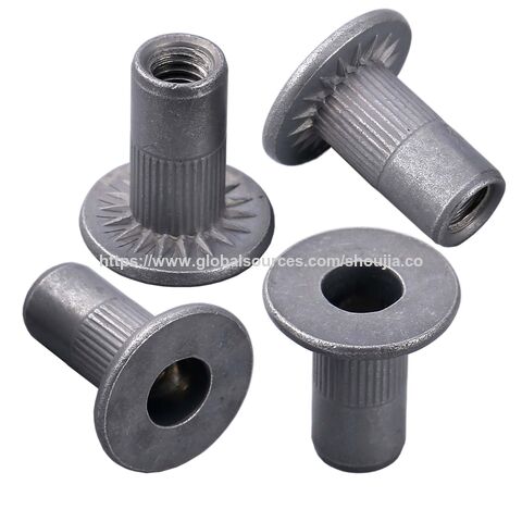 Flat Head Knurled Body Rivet Nuts, Flat Head Rivet Nut, Insert Nut ...