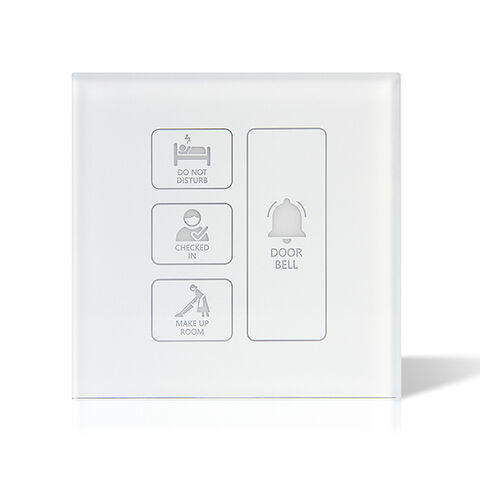 Customized White Tempered Glass 2.4g Wireless High Voltage 86 Type Dnd ...