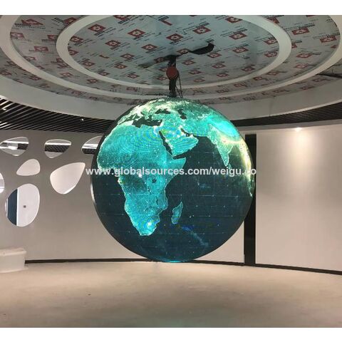 Indoor Led Digital Ball Video Wall Complete System Rgb 3d Globe Globes ...