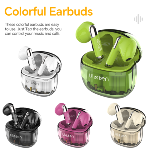 Buy China Wholesale Custom Earbuds Metallic Design Transparent Wireless ...