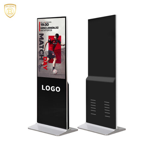 Vertical 55 65 75 Inch Touch Screen Advertising Player Indoor Digital ...