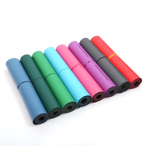 Custom Logo Eco Friendly Yoga Mat Anti Slip Recycled Position Line Yoga ...
