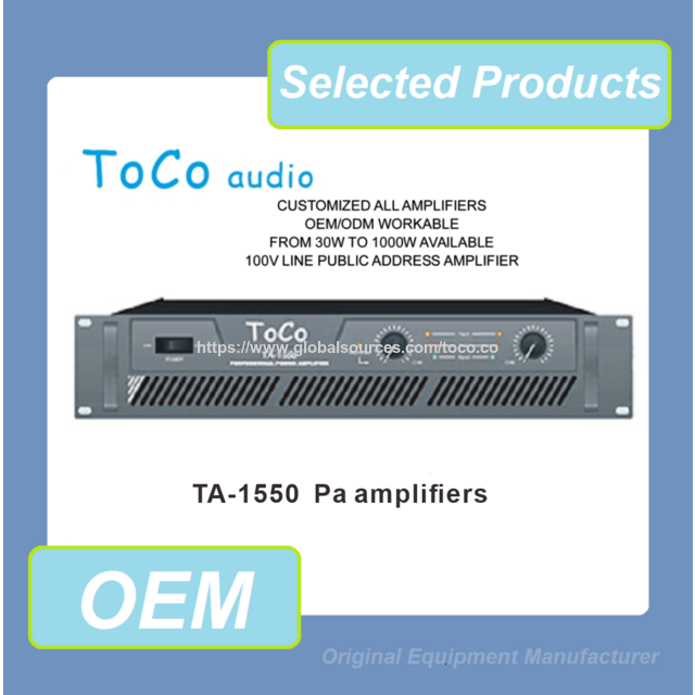 Customizable 2u Professional Power Amplifier For Stage, Meeting Rooms ...