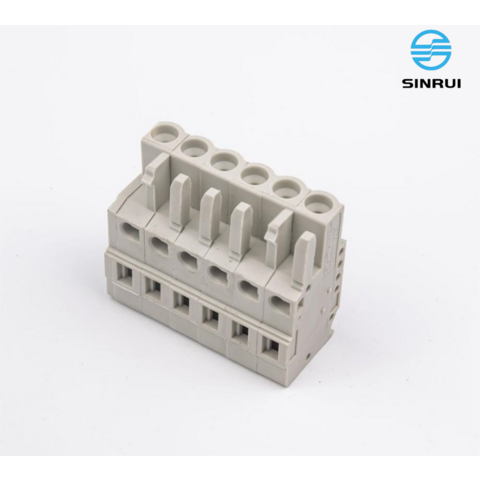 Terminal Block Screw 5.0 Pitch 6 Pin Optional Dip Straight Iso9001:2015 ...