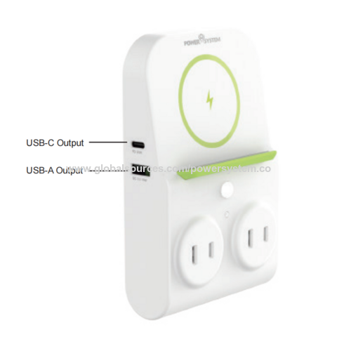 Factory Made Usb Ports And Night Light Wall Charger Outlet Extender ...