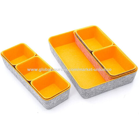 Drawer Organiser Trays, 8 Pack Square Organizer Box Stackable Dividers ...