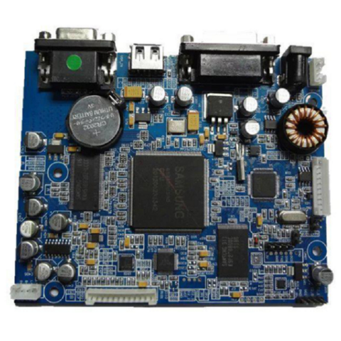 Pcb Manufacturing With Components Purchasing And Assembly With Blue ...