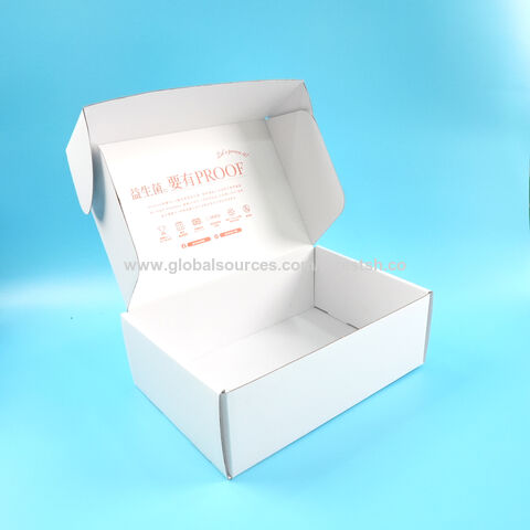 Customized Printing White Fresh Color Craft Corrugated Cardboard ...