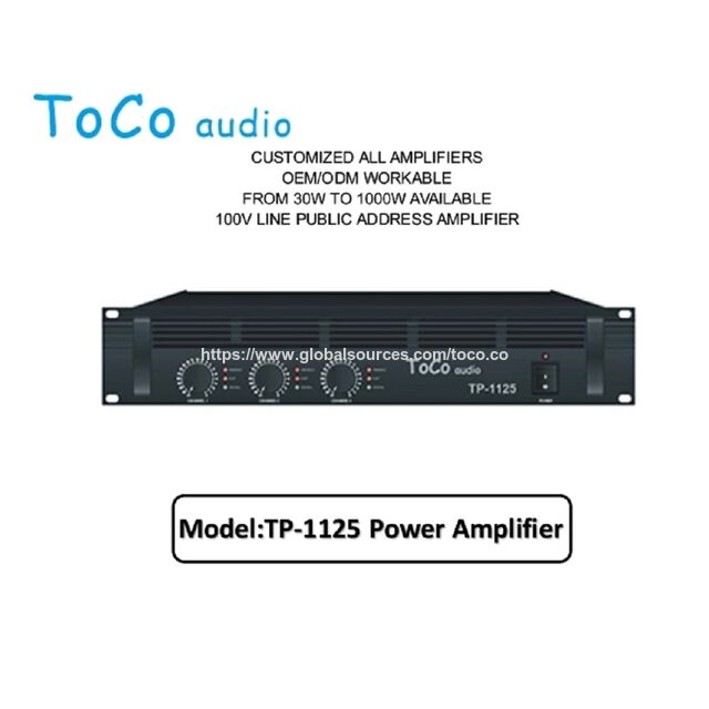 Customizable Professional Power Amplifiers, 3 Channels, Used For Stage ...