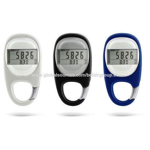 3d Sensor Pedometer Mountaineering Button Keychain Track Step Distance ...