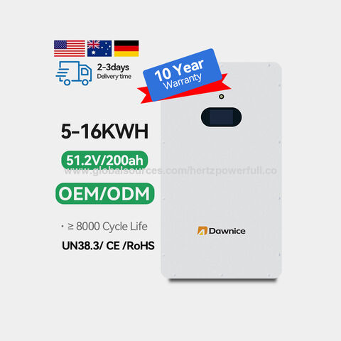 Dawnice 5kw 10kw 15kw 20kw 51.2v 200ah 314ah Home Energy Batteries ...
