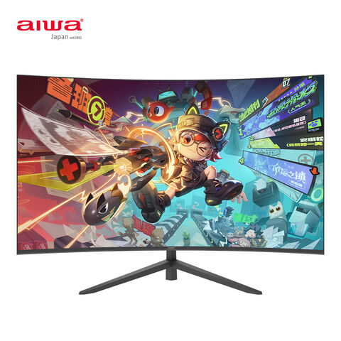 Supplier Aiwa Brand 23.8" /32 / 27 Inch Curved Gaming Monitor 100hz 180hz 240hz 360hz 1ms Slim ...