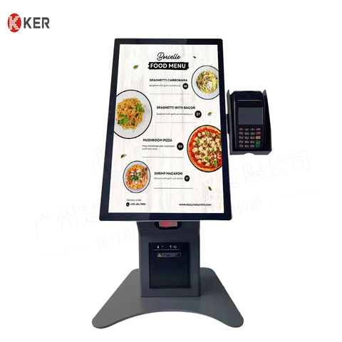Restaurant Kiosk 15.6 Inch Full Hd Lcd Screen Free Standing ...
