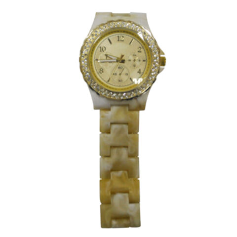 Jewel Plastic Watch With Fancy Design And 0 To 3atm Water-resistant Jx ...