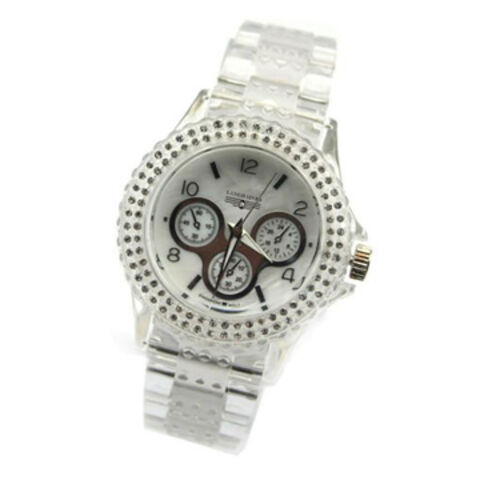 Bulk Buy China Wholesale Plastic Watch With White Color And Japan ...