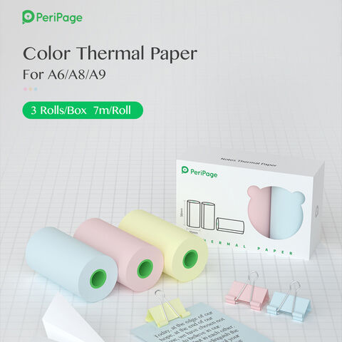 Compre Peripage 56*30 Cor Nota Papel 10 Anos e Papel Térmico De Foto De ...
