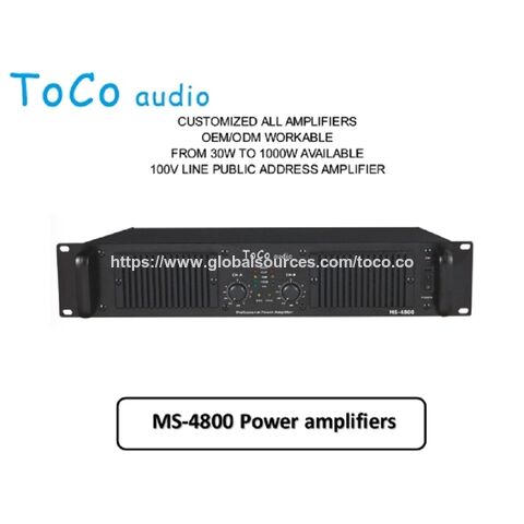 Professional Audio Amplifier With High Efficiency And High Stable Power ...