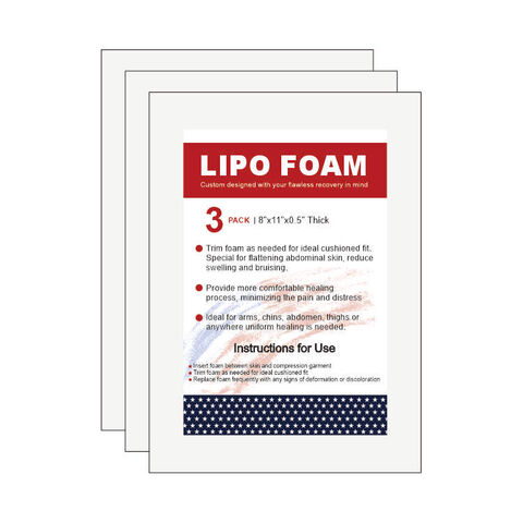 Extra Thick Lipo Foam Pads Post Surgery Compression Garment Sheets For ...