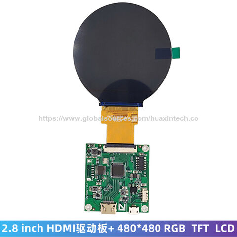 2.8 Inch Round Tft Display,480x480 Resolution, 40 Pins Mipi Interface ...