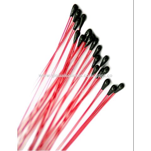 Custom Ntc Thermistor Jptr 10k 3950 1% Red Wire, Customized Thermistor ...