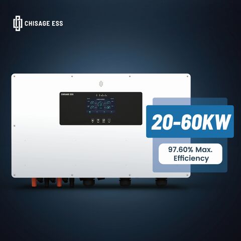 High Voltage 20kw 30kw 40kw 50kw 60kw 3 Phase Hybrid Inverter Support ...