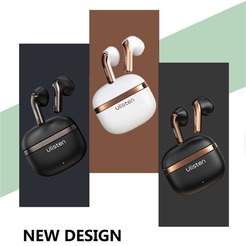 New Design High Quality Type C Earphones Gold Shining Design True ...