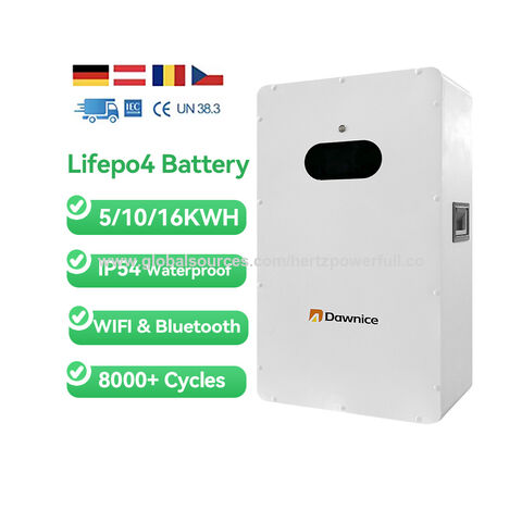 Dawnice 5kwh 10kwh High Efficiency Lithium Cell Battery 48v 51.2v 100ah ...