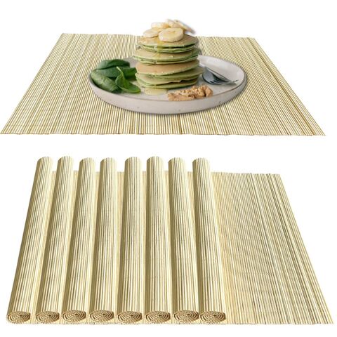 China Wholesale Custom Nature Bamboo Mats Placemat Table Mat - Buy ...