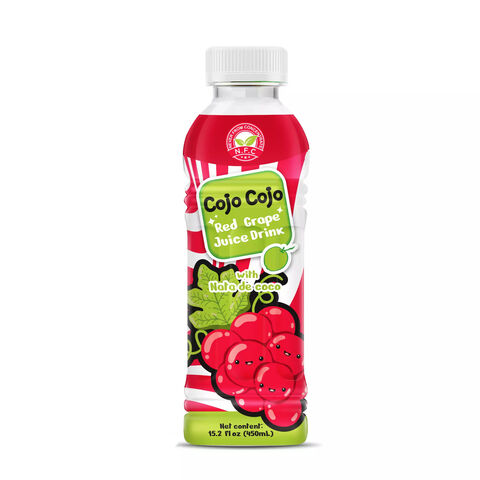 Hot Selling Cojo Cojo Red Grape Juice Drink With Nata De Coco Low Fat ...