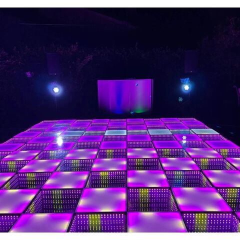 Magnetic Build-in Battery Led Dance Floor Floor Stage Light Wireless ...