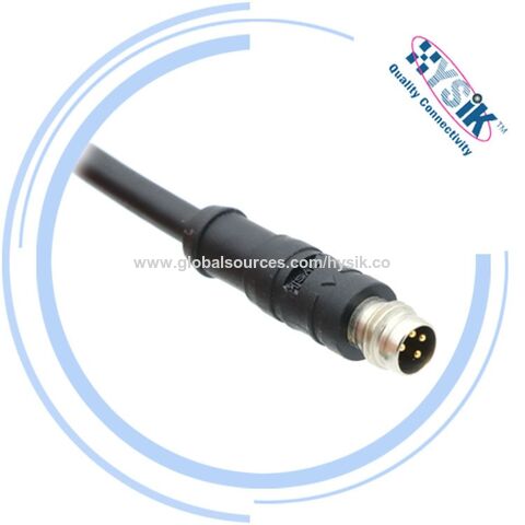 Waterproof Ip67 Ethernet Cables M8 4 Position A-coded Male Female ...