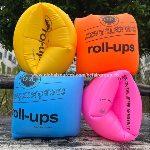 Arm Floats Thickened Adult Inflatable Yellow Circle Floating Sleeve ...