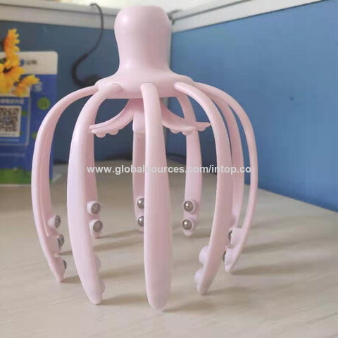 Wholesale Octopus Scalp Massager 12 Finger Head Scratcher Roller Balls ...