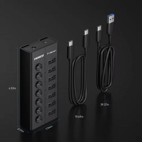 Bulk Buy China Wholesale Factory Aluminum Multi Usb 3.0 7 Port Usb Hub ...