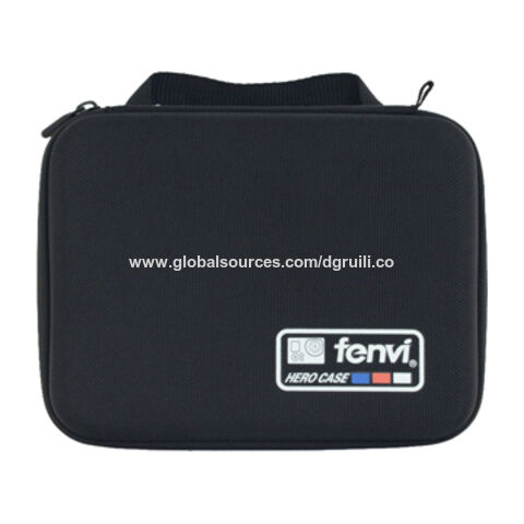 Custom Black Simple Small Pu Leather Eva Waterproof Camera Case For ...